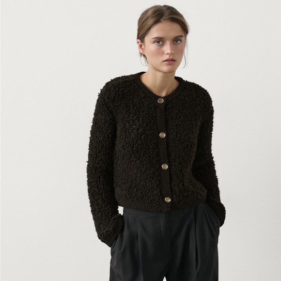 Massimo Dutti Boucle Cardigan